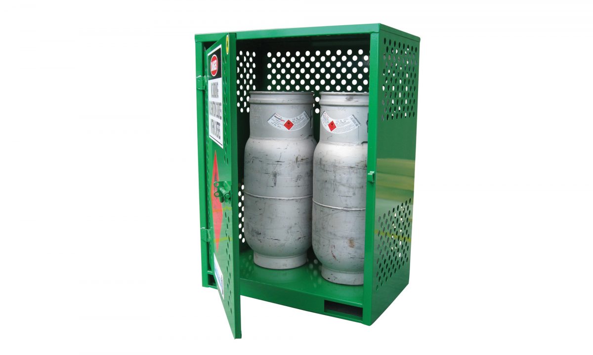 2 Cylinder Heavy Duty LPG Gas Store with Forklift Pockets | KrossTech